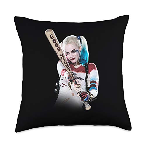 Suicide Squad Harley Quinn Bat at You Throw Pillow, 18x18, Multicolor