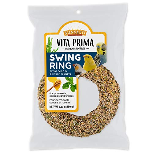 Sun Seed Swing Ring Grass Seed/Spinach Bird Treat, 2.11 oz.