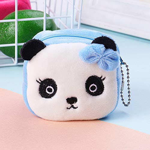 OCUhome Frog Earbud Case, Frog Purse, Mini Earphone Case, Cute Plush Panda Animal Small Coin Purse Zipper Money Wallet Kids Birthday Gift for Headphone, Ear Buds and Little Stuff