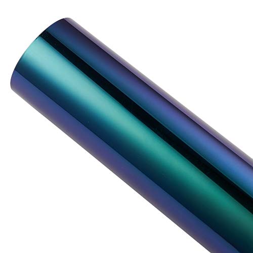 XhuangTech Chameleon Purple Car Side Window Tint Solar Film Protection Scratch Resistant 20% VLT 19.29" in x 9.84' Ft Feet