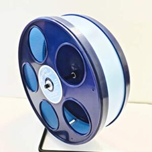 Sugar Glider/Hamster 8" Diameter (Total Height 9.5") Exercise Wheel Blue with Light Blue Track