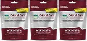 oxbow 3 pack of critical care carnivore, 2.47 ounces each, support supplement for small pets