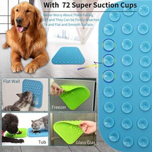 Licking Mat for Dogs and Cats, Premium Lick Mats with Suction Cups for Dog Anxiety Relief, Cat Lick Pad for Boredom Reducer, Dog Treat Mat Perfect for Bathing Grooming etc.