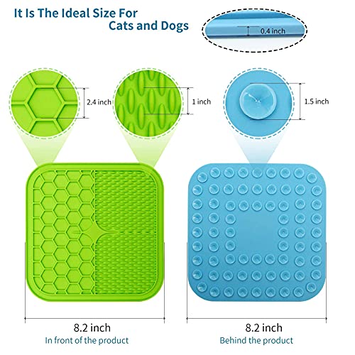 Licking Mat for Dogs and Cats, Premium Lick Mats with Suction Cups for Dog Anxiety Relief, Cat Lick Pad for Boredom Reducer, Dog Treat Mat Perfect for Bathing Grooming etc.