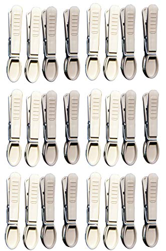 PolyGrip Clothespins - Stronger, USA Made, Anti Twist (2 Color, 24)