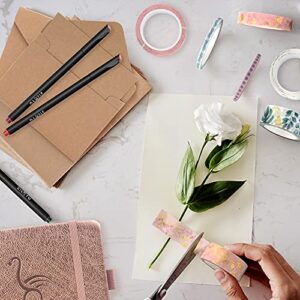 Ultimate All-in-One Journaling Kit - Incl. Dotted Journal, Stencils, Stickers, Pens, Washi Tapes, Small Envelopes and More Bullet Checklist Supplies