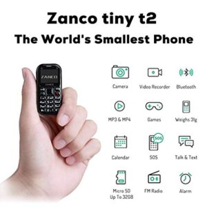 zanco Tiny t2 World's Smallest Phone wcdma 3G Phone Travelling Phone,Pocket Cell Phone (Limited Stock Available) Buy from Manufacturer Direct