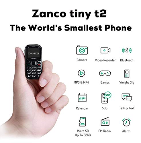 zanco Tiny t2 World's Smallest Phone wcdma 3G Phone Travelling Phone,Pocket Cell Phone (Limited Stock Available) Buy from Manufacturer Direct