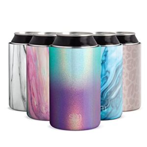 simple modern standard can cooler | insulated stainless steel drink sleeve holder | insulate soda, beer, sparkling water | gift for women men her him | ranger collection | standard 12oz | aurora