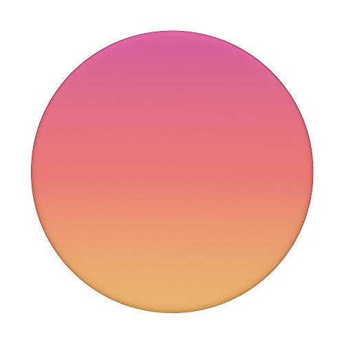 Simple Solid Color Chic Coral Pink Sunset Ombre Design PopSockets Swappable PopGrip