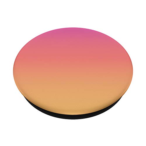 Simple Solid Color Chic Coral Pink Sunset Ombre Design PopSockets Swappable PopGrip