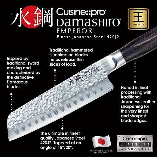 Cuisine::pro® Damashiro® Emperor Hisa 9 Piece Knife Block