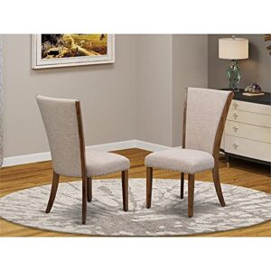 East West Furniture VEP8T04 Dining Chairs, Regular