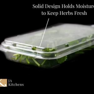 JA Kitchens 2 Ounce Large Herb Clamshell Container - Disposable - Pack of 20