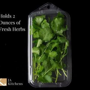 JA Kitchens 2 Ounce Large Herb Clamshell Container - Disposable - Pack of 20