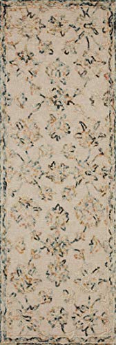 Loloi II Halle Collection HAE-04 Lagoon/Multi, Traditional 2'-6" x 7'-6" Runner