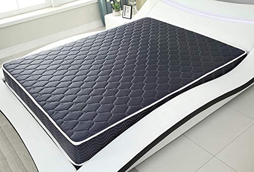 AC Pacific 6-Inch Water-Resistant Memory Foam Mattress Made in USA with Stylish Diamond-Quilted Breathable Fabric, Distributes Weight Evenly, Twin Deluxe, Navy Blue