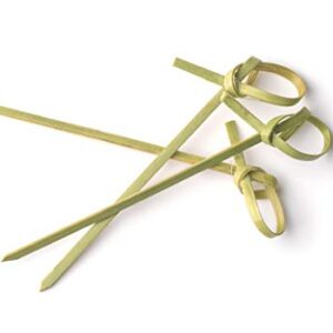 Perfect Stix Bamboo Pick 4 300ct Bamboo Knot Picks, Cocktail and Hors' D'Oeuvre, 4" (Pack of 300)