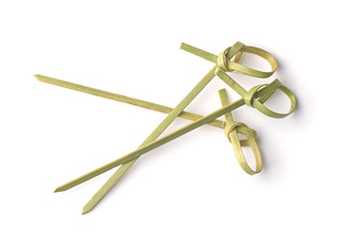 Perfect Stix Bamboo Pick 4 300ct Bamboo Knot Picks, Cocktail and Hors' D'Oeuvre, 4" (Pack of 300)