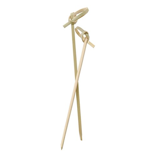 Perfect Stix Bamboo Pick 4 300ct Bamboo Knot Picks, Cocktail and Hors' D'Oeuvre, 4" (Pack of 300)