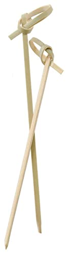 Perfect Stix Bamboo Pick 4 300ct Bamboo Knot Picks, Cocktail and Hors' D'Oeuvre, 4" (Pack of 300)