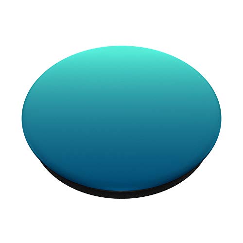 Simple Solid Color Chic Ombre Turquoise Design PopSockets Swappable PopGrip