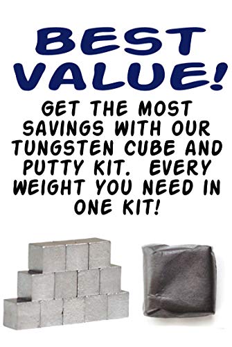 Reusable Tungsten Weight Kit for Your Pinewood Car, 3 Ounces, Incremental Weights and Tungsten Putty, All Your Derby or Awana Grand Prix Weights in One Set