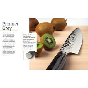 Shun Cutlery Premier Grey Utility Knife 6.5", Narrow, Straight-Bladed Kitchen Knife Perfect for Precise Cuts, Ideal for Preparing Sandwiches or Trimming Small Vegetables, Handcrafted Japanese Knife