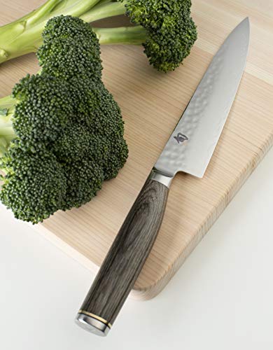 Shun Cutlery Premier Grey Utility Knife 6.5", Narrow, Straight-Bladed Kitchen Knife Perfect for Precise Cuts, Ideal for Preparing Sandwiches or Trimming Small Vegetables, Handcrafted Japanese Knife