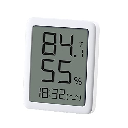 Smart Guesser Digital Hygrometer Indoor Thermometer HD 3.5″ Large LCD Screen, Thermometer for Home,Room Temperature Humidity Meter High Acurracy Temperature Sensor Humidity Gauge, White, (MHO-C602)