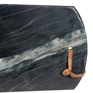 Foreside Home & Garden Large Rectangle Black Marble Serving Cutting Board