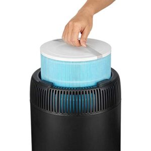 Case-Mate Safe+Mate - True HEPA Air Purifier - 3 Stage Filtration - Up to 500 Sq FT - Performance Air Cleaner - Pet - Dust - Pollen - Home or Office Use - Black