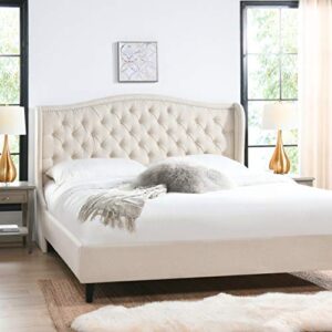 Jennifer Taylor Home Waverley Tufted Wingback Platform Bed