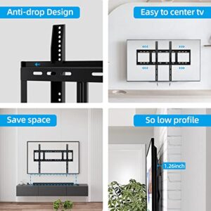 HOME VISION Heavy Duty Fixed TV Wall Mount Holds up to 264LBS, for Most 42-100 inch Large TVs Wall Mount Bracket Fits 16"/18"/24" Studs, VESA 800x600mm, Low Profile Space Saving for LED OLED LCD