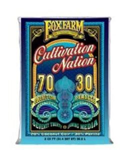 foxfarm cultivation nation 70/30 coco coir and perlite growing media, 2 cu ft bag