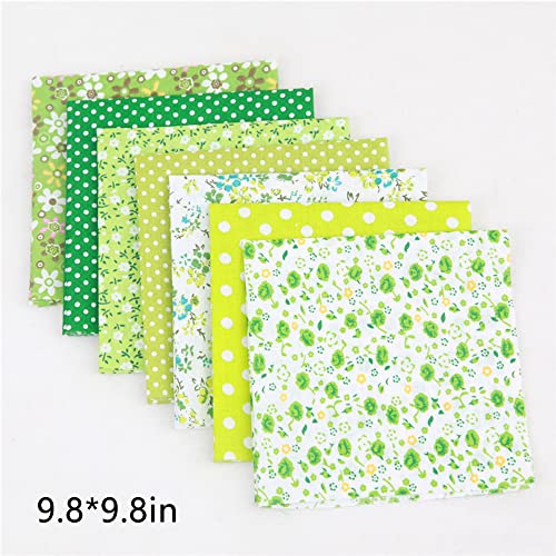 MOTTDAM 70 pcs Quilting Fabric Squares, 9.8"x 9.8" (25cm x 25cm) Cotton Quilting Fabric Floral Printed Fat Squares Fabric Bundles ​for Patchwork Sewing DIY Craft