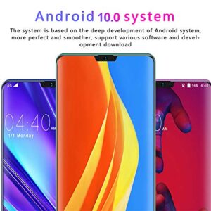 MIQOO Mate39 Face Identification 6.7in Bang Screen Dual Cards Dual Standby Smartphone 6+64g Blue 100-240VUS