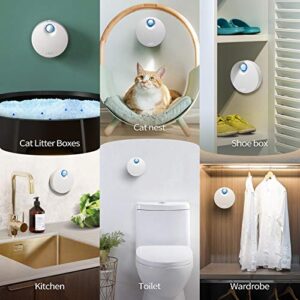 uahpet Cat Litter Deodorizer Litter Box Odor Eliminator 99.9% Dust-Free for All Kinds of Cat Litter Box Bathroom Wardrobe Kitchen and Small Area（ 80% Deodorization /99% Deodorization)