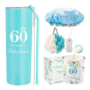 60th birthday gifts for women, 60th birthday tumbler, 60 and fabulous tumbler, 60th birthday tumblers gifts for women, happy 60th birthday gift, 60th birthday party supplies, happy 60th birthday