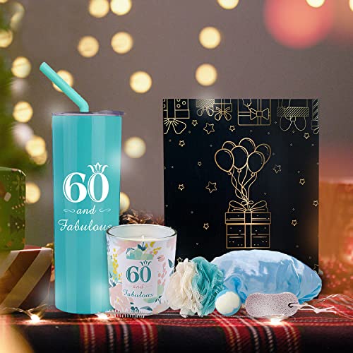 60th Birthday Gifts for Women, 60th Birthday Tumbler, 60 and Fabulous Tumbler, 60th Birthday Tumblers Gifts for Women, Happy 60th Birthday Gift, 60th Birthday Party Supplies, Happy 60th Birthday