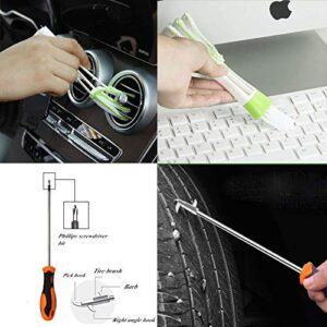 LIANXIN Car Interior Detailing Kit -High Power Handheld Vacuum, Car Cleaning Kit, with Microfiber Towels, Brush Set