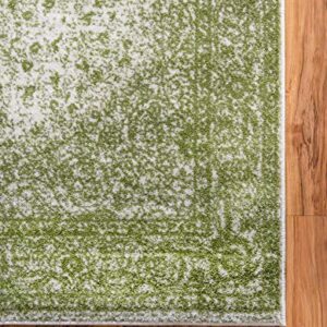 Rugs.com Dover Collection Rug – 2' x 3' Green Low-Pile Rug Perfect for Entryways, Kitchens, Breakfast Nooks, Accent Pieces