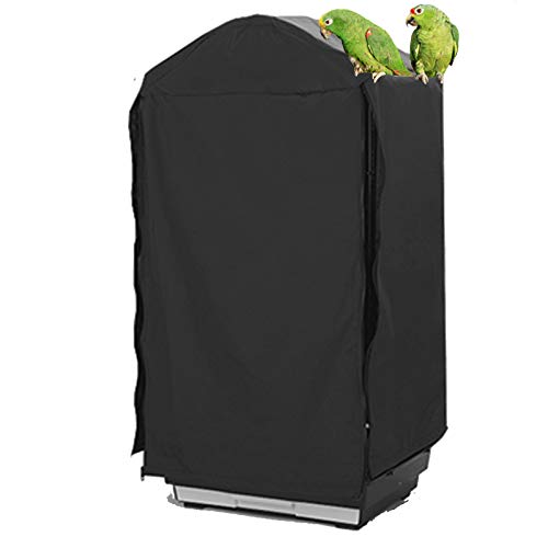 Bonaweite Birdcage Cover Parrot Cage Cover Shade Pet Universal Blackout Windproof Light-Proof Sleep Reduces Distractions Night Accessories Cloth Without Cage