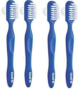 oral b denture brush dual head - pack of 4