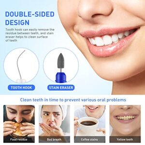 2pcs Portable Oral Dental Tooth Hook Hygeine Cleaning Molars Tool Teeth Stains Remover Plaque Remover