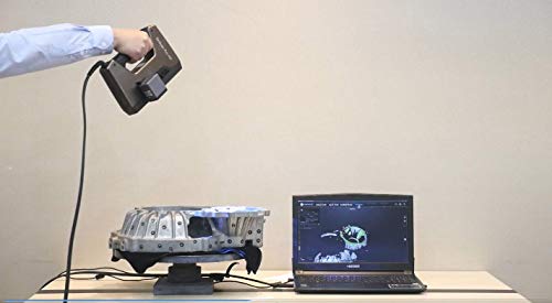 New EinScan Pro HD 3D Scanner with Turntable, Tripod, Color Pack, 0.2mm Resolution, 0.04mm Accuracy- Ultimate for Reverse Engineering, 3D Modeling, Art, Design, Manufacturing, Healthcare