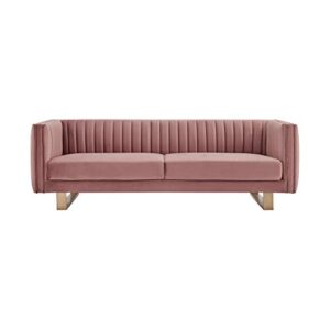 Armen Living Delilah Sofas, 86" W, Blush