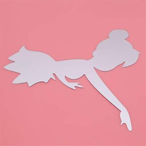 Winwinfly Wall Decals Stickers Acrylic Wall Stickers Cute Little Fairy Stars,3D Mirror Modern DIY Wall Stickers for Kids Room Bedroom Kindergarten