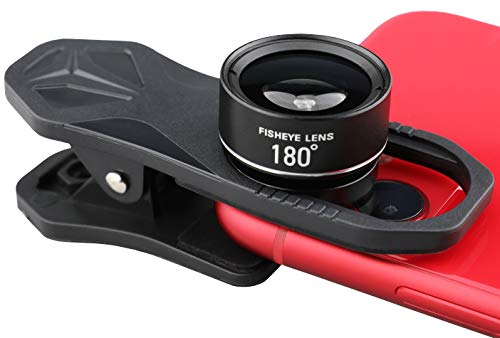 180° fisheye Lens,for iPhone,Samsung,Pixel,BlackBerry etc,with Clip,Cell Phone Lens,anamorphic Lens,Funny Pictures