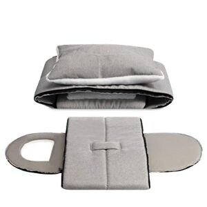 Hollypet Line Cat Bed, Self-Warming 2 in 1 Foldable Cave House Animal Shape Nest Pet Sleeping Bed, Gray